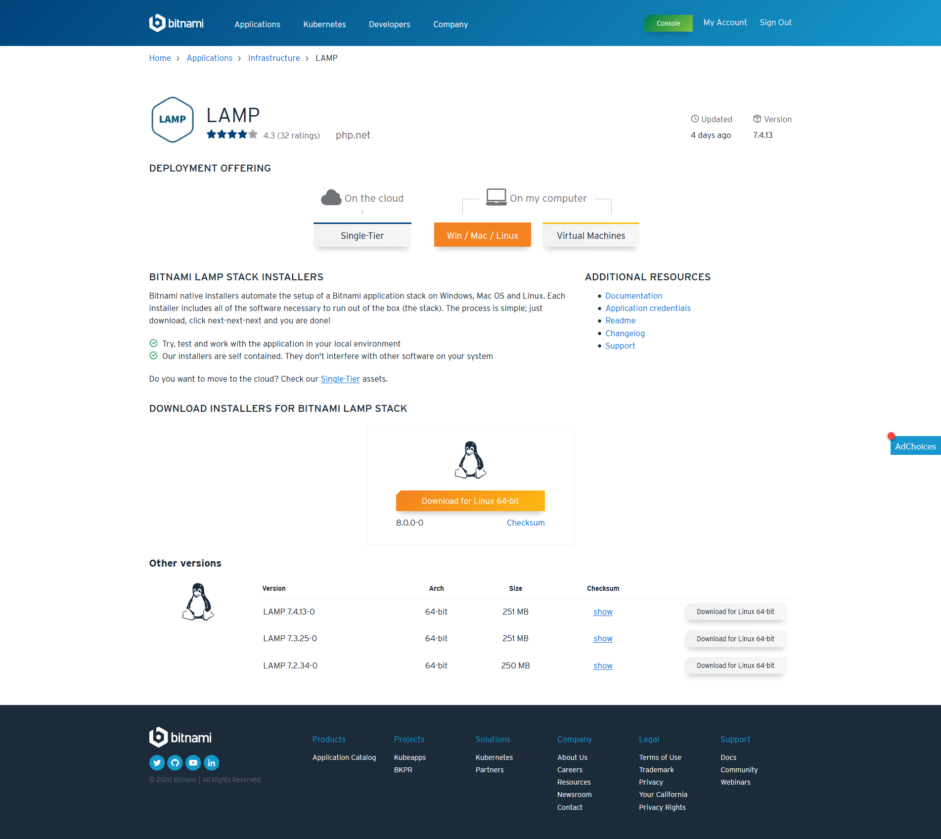 Upgrader un stack Lamp Bitnami – ExoConsult